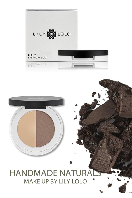 EYEBROW DEFINING DUO Pressed Colour by Lily Lolo DARK HANDMADE NATURALS