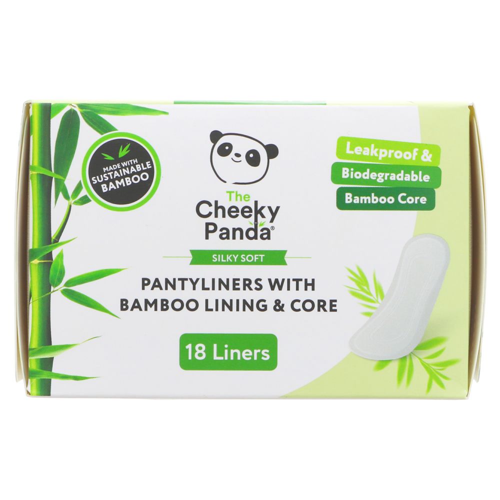 *BAMBOO* Silky Soft Biodegradaeble PANTY LINERS pack 18 by Cheeky Pand ...