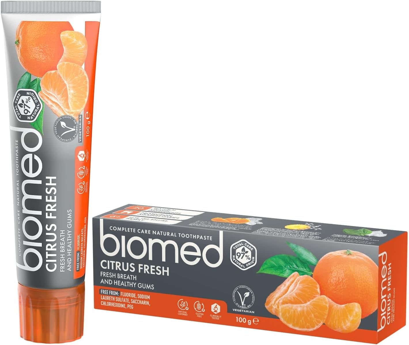 BIOMED CITRUS FRESH 97% Natural Toothpaste for Fresh Breath & Healthy ...