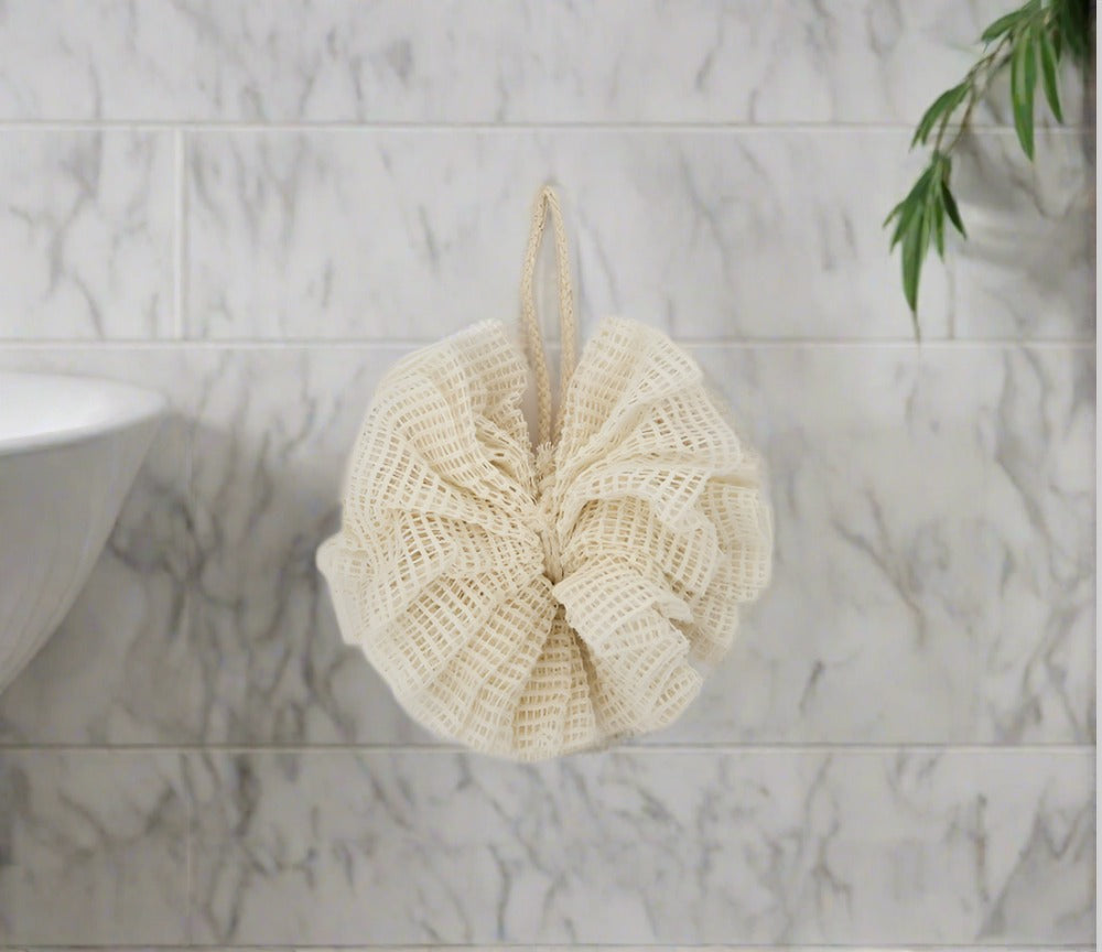 Natural Fibre RAMIE SHOWER SCRUNCHIE – HANDMADE NATURALS